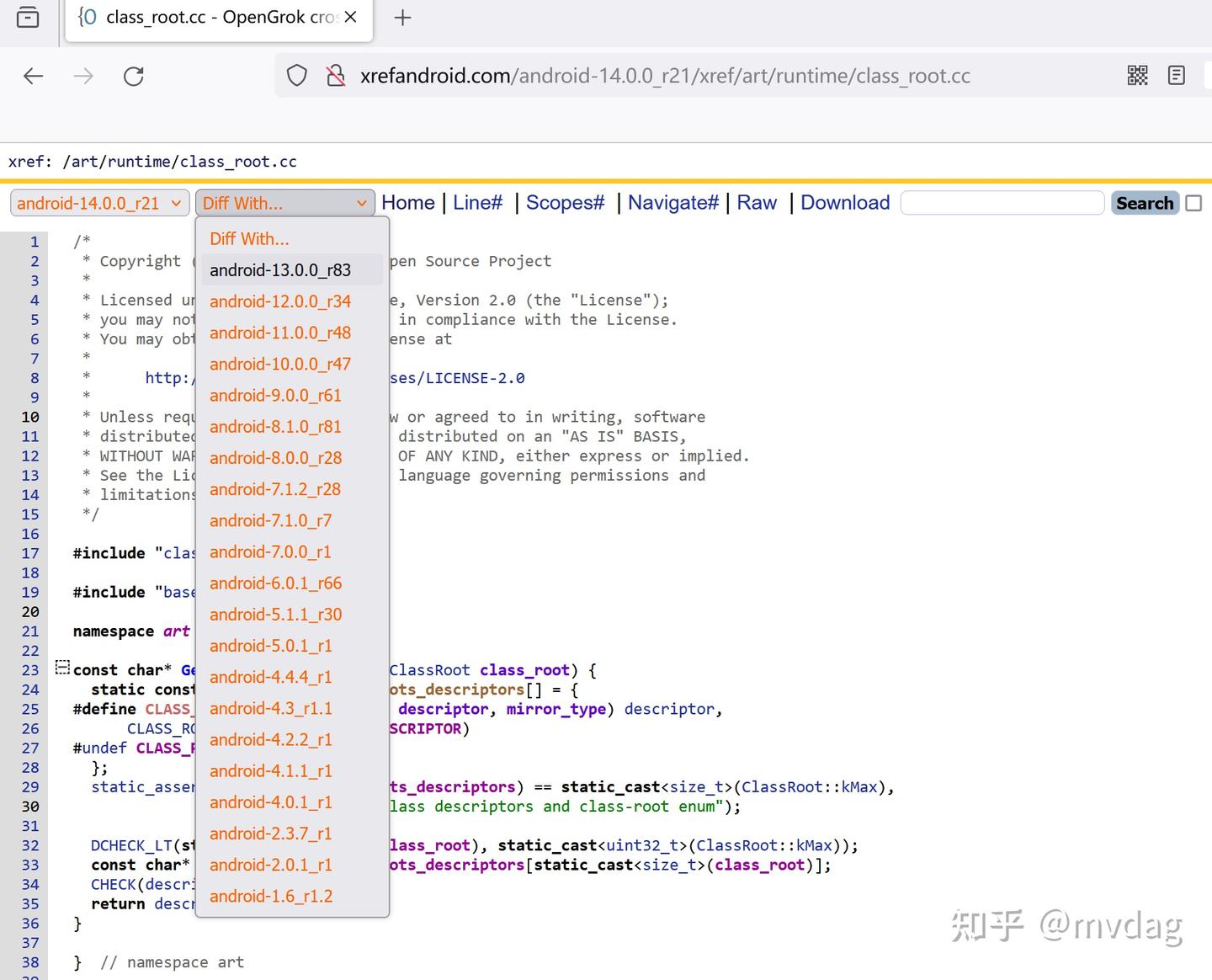分享一个Android系统源码在线查看的网站 - 知乎
