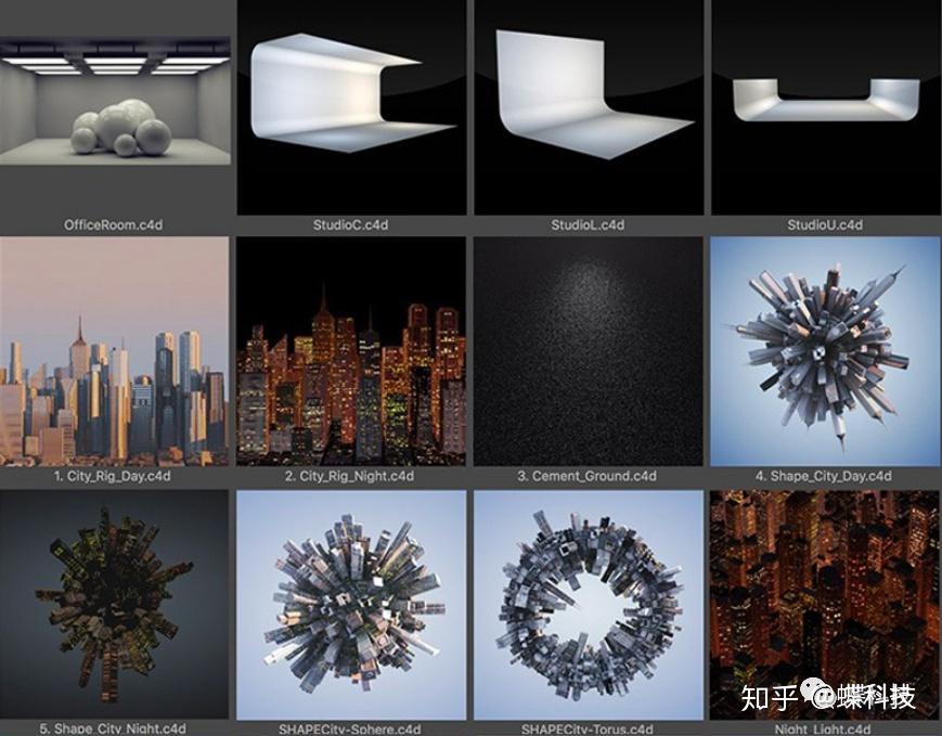 【素材】灯光材质GSG全套预设C4D环境hdr贴图常用环境灯光场景材质球素材 - 知乎