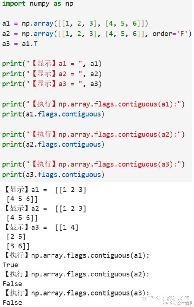 检查数组中元素是否连续 如果连续：返回 True 如不连续：返回 False np.array.flags.contiguous - 知乎