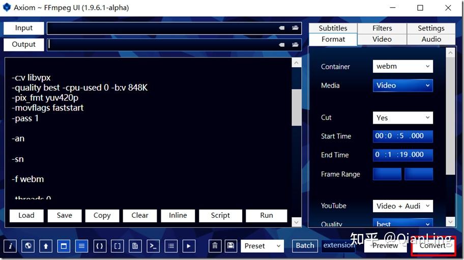 推荐一个FFMPEG的GUI：Axiom - 知乎