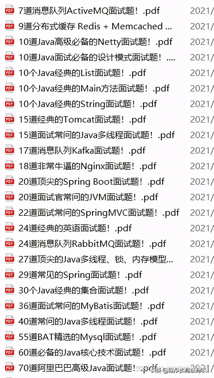 阿里资深架构师整理分享60道全套Java核心技术面试题及答案 - 脉脉