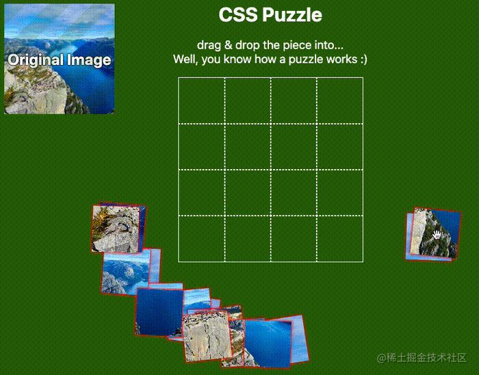 妙啊！纯 CSS 实现拼图游戏 - 知乎