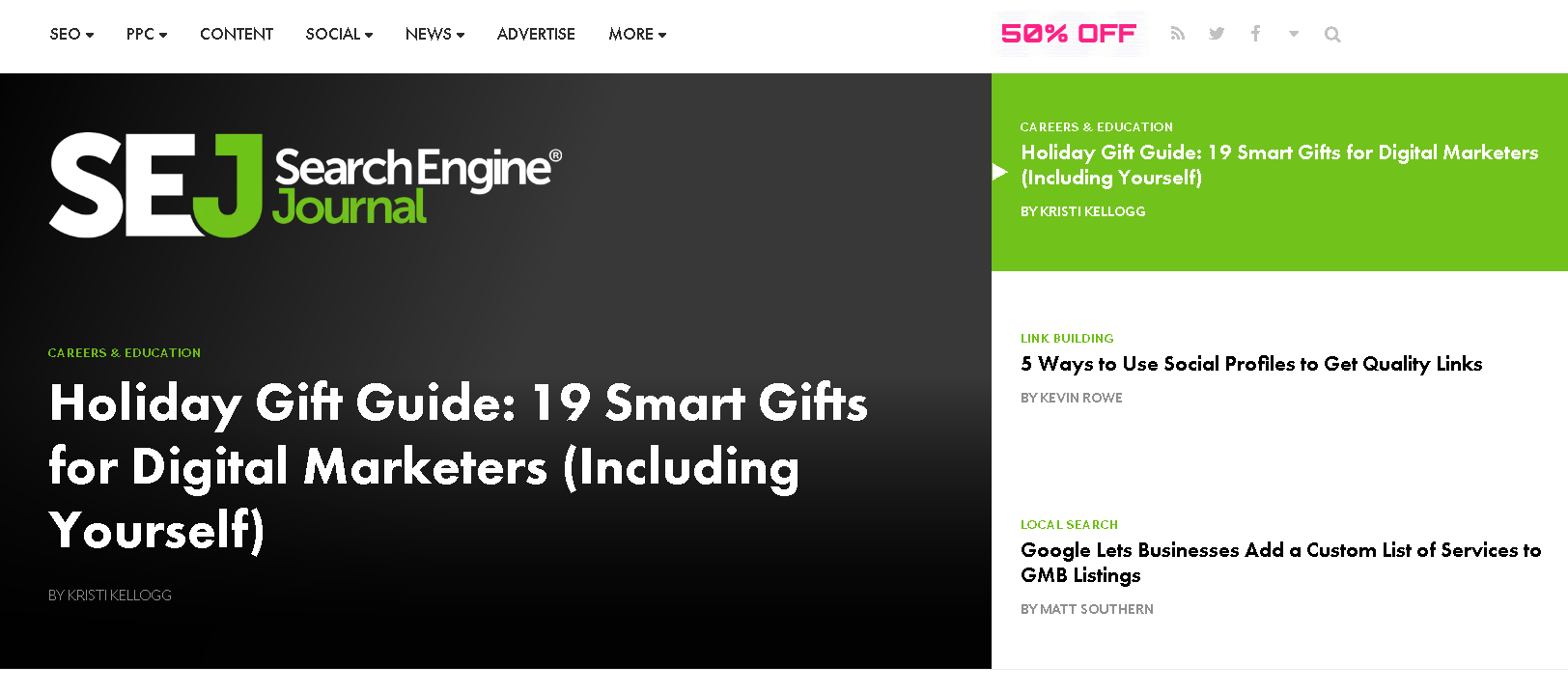 酷站推荐 - searchenginejournal.com - 搜索引擎杂志 - 知乎