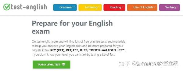 Test your English – 1：三个测试英语水平的网站 - 知乎