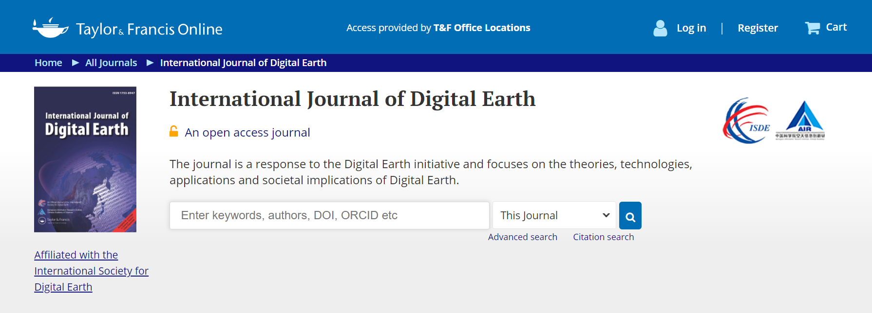 SCI期刊合集 | GIS & 遥感领域研究必读！ - 知乎
