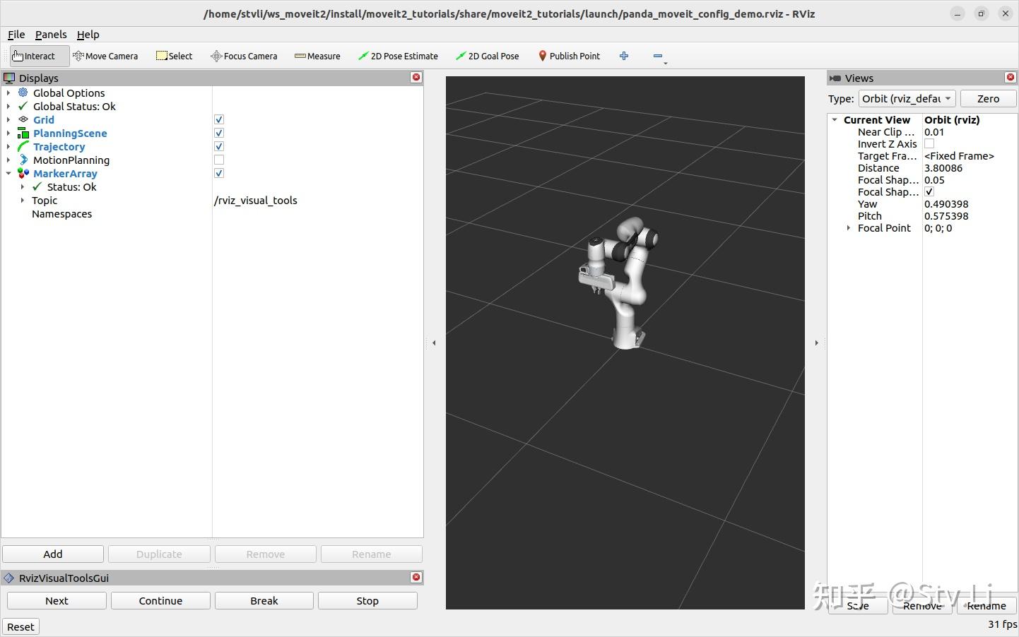 【学习笔记】ROS2纯小白 - MoveIt!（humble）安装、初识与C++实现运动规划 - 知乎