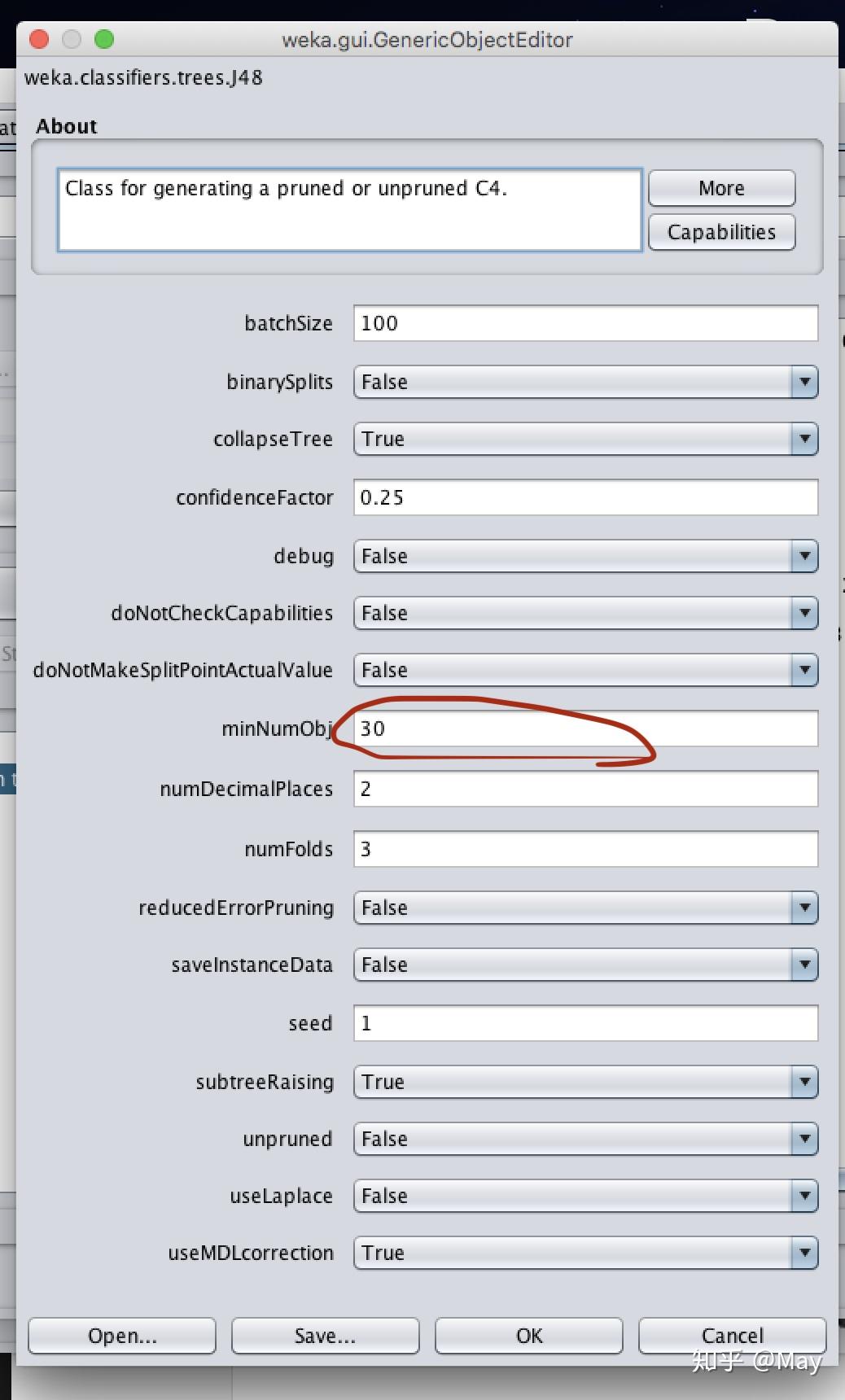 WEKA分类器（Classify）之J48决策树 - 知乎