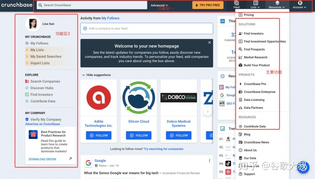 Crunchbase是什么？怎么用? - 知乎