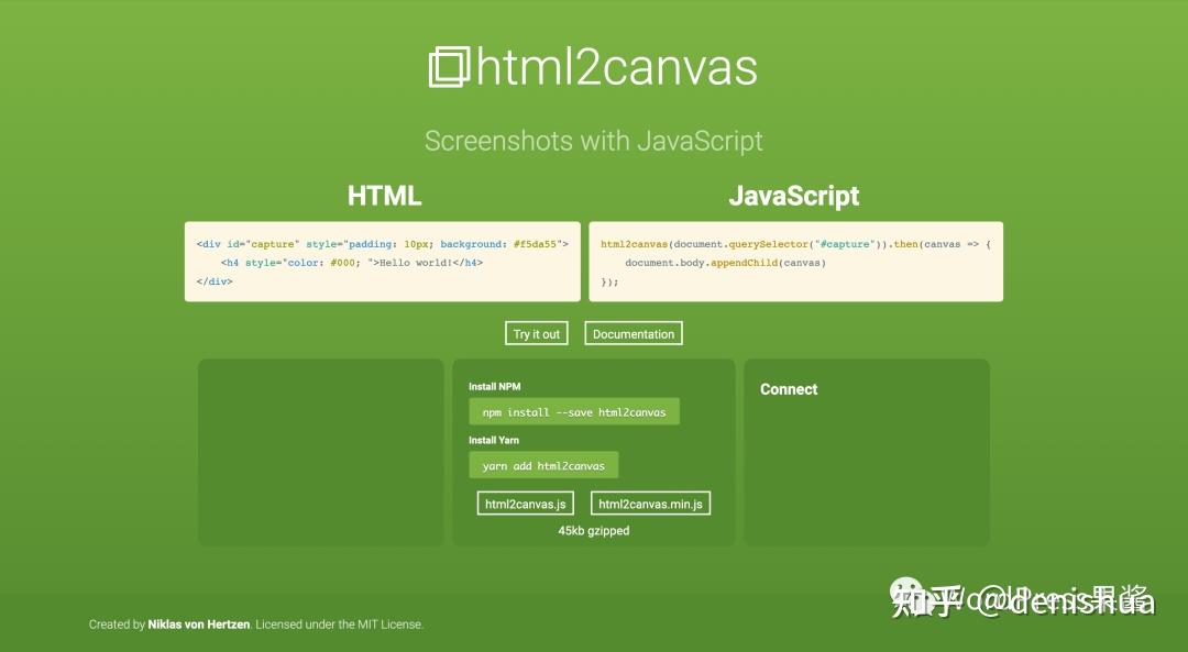 使用 html2canvas 只需几行代码就能生成网页截图和海报 - 知乎