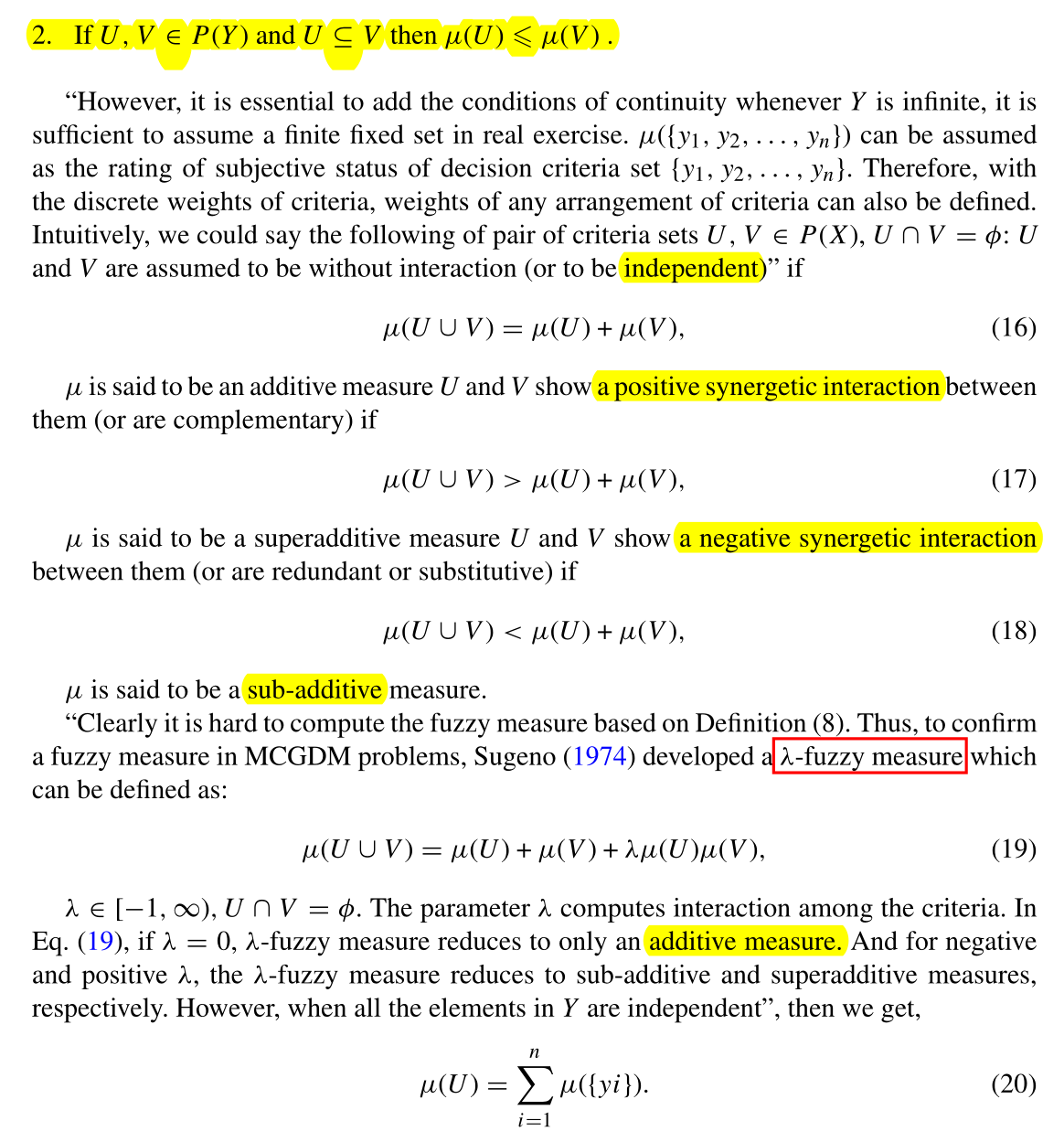 小源笔记（156）：精读期刊论文《Pythagorean模糊Einstein Choquet积分算子及其在群决策中的应用》2准备工作 - 知乎