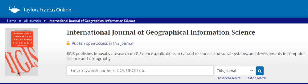 刊·见 | 在SCI期刊International Journal of Geographical Information Science，探索地信科学模型新“玩儿法” - 知乎
