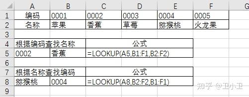 Excel中lookup函数查找匹配功能详解 知乎