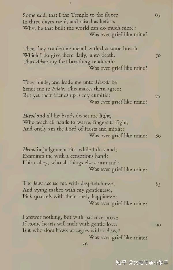 乔治·赫伯特诗选,英文版,Selected poems of George Herbert by Herbert, George.pdf - 知乎