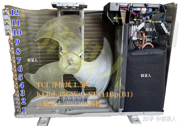 【老猿拆空调】| 时隔两年2023年6月再次拆TCL 净怡风 1.5匹 KFRd-35GWD-STA11Bp(B1)，有何变化？ - 知乎