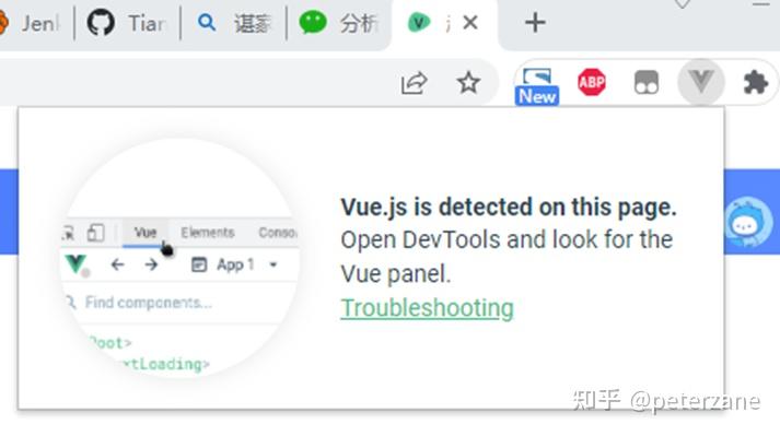 Vue.js is detected on this page的解决方法 - 知乎
