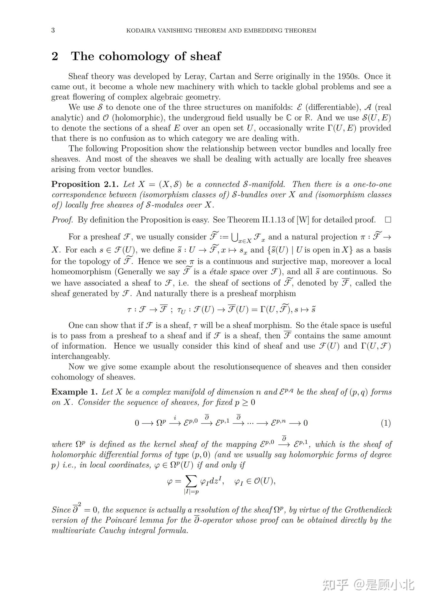 Kodaira Vanishing Theorem And Embedding Theorem （小平消灭定理和嵌入定理） - 知乎