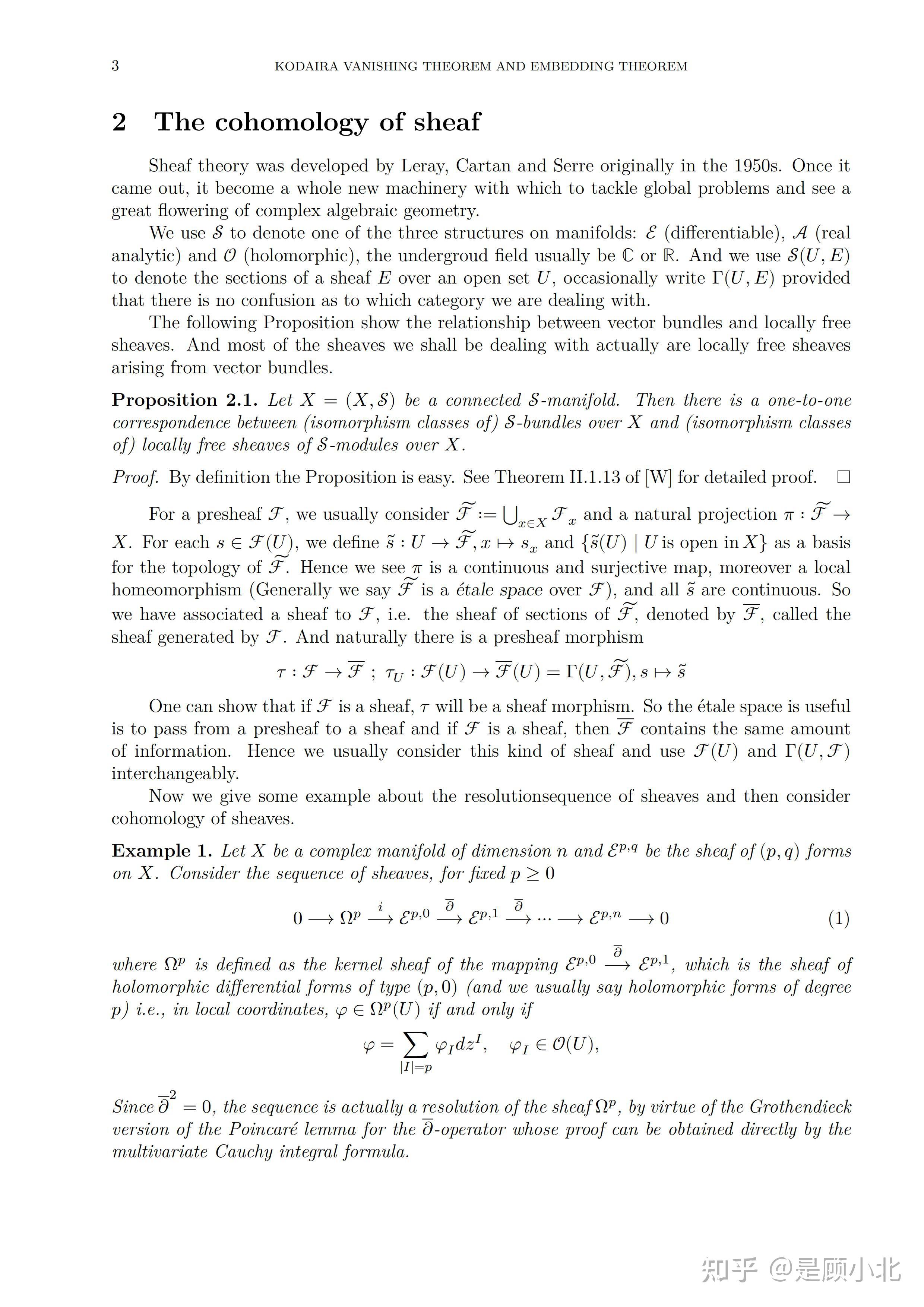 Kodaira Vanishing Theorem And Embedding Theorem （小平消灭定理和嵌入定理） - 知乎