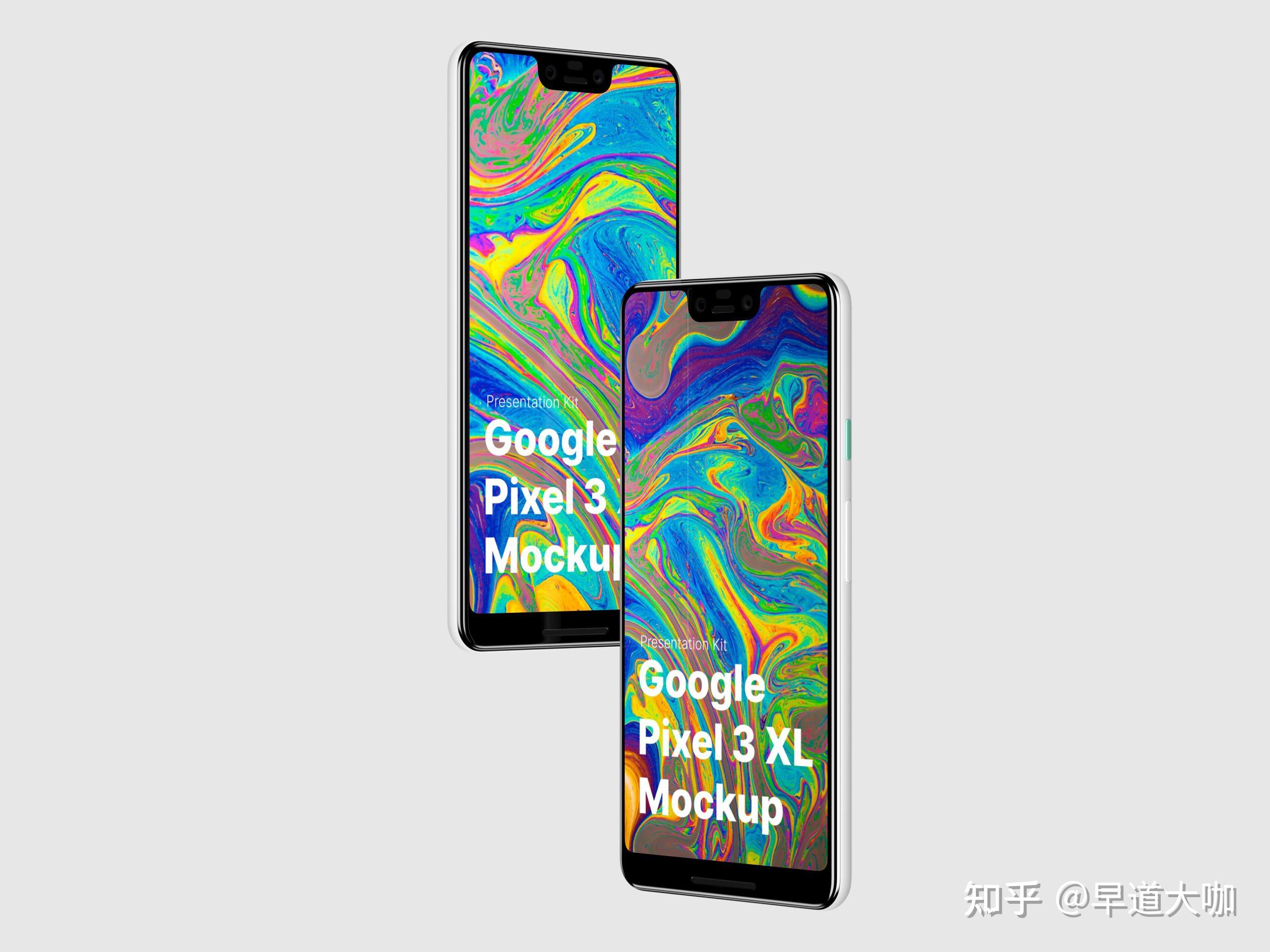 高质量谷歌Google Pixel 3手机屏幕APP界面设计演示样机 Google Pixel 3 XL Mockups - 知乎