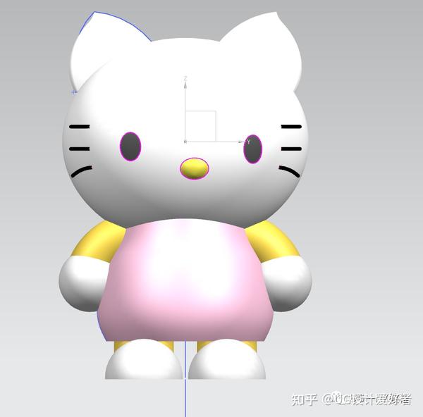 UG软件三维建模hello kitty猫，这个建模思路最快捷 - 知乎