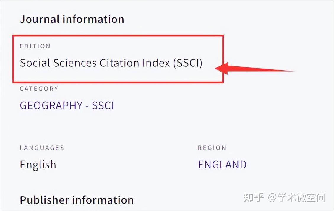SSCI期刊查询入口（超实用的3个方法） - 知乎