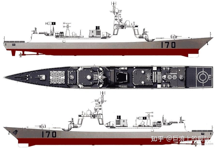 中国海军 052C 旅阳II 级052D 旅阳III级 驱逐舰 - 知乎