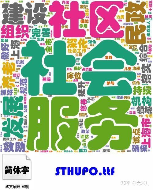 python wordcloud 词云图的字体比较 - 知乎