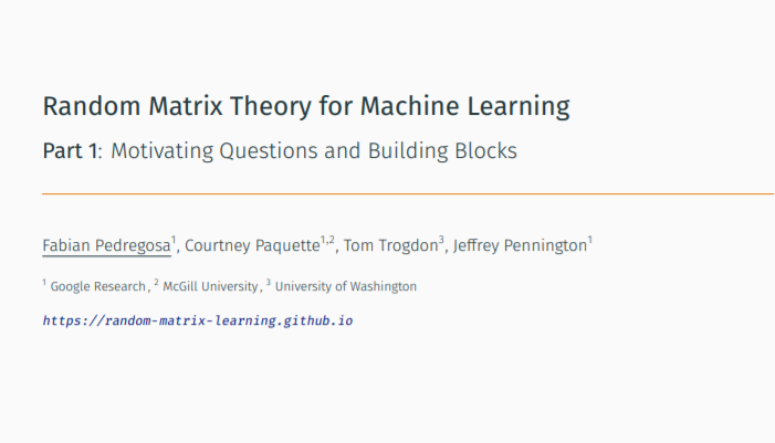 【ICML2021】随机矩阵理论与机器学习，255页pdf - 知乎