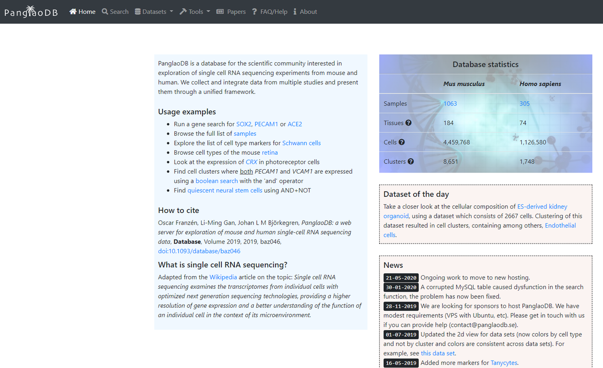PanglaoDB数据库：单细胞分群注释marker数据库 - 知乎