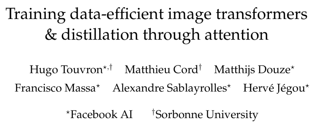 Facebook DeiT(Data-efficient Image Transformers) 解析 - 知乎