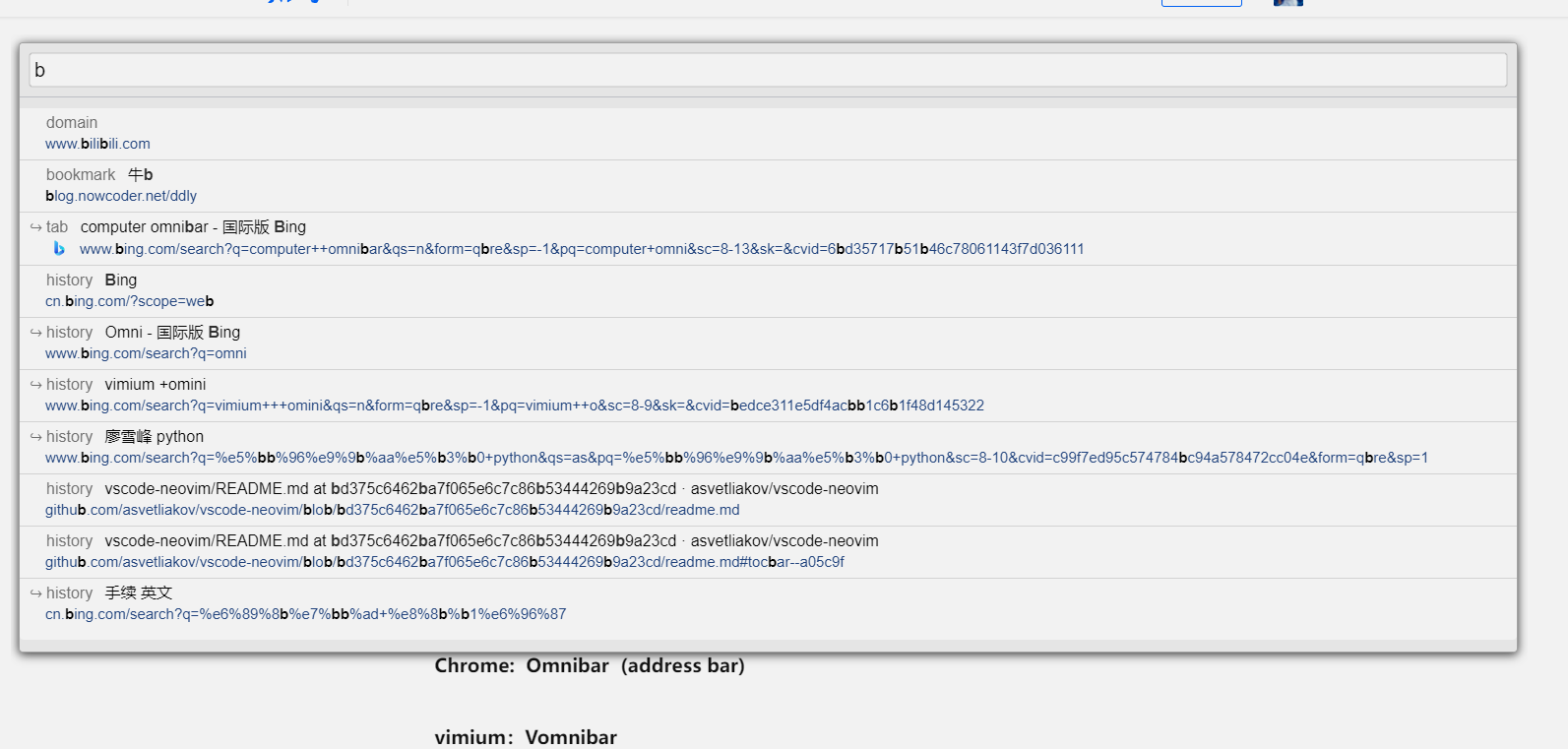 omnicomplete, Omnibar,Vomnibar - 知乎