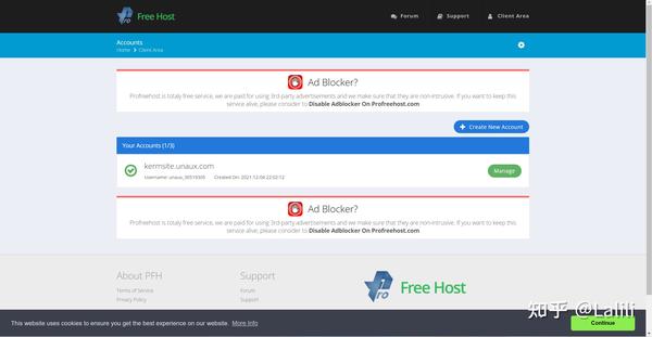 免费空间汇总——搭建网站可用 - 知乎