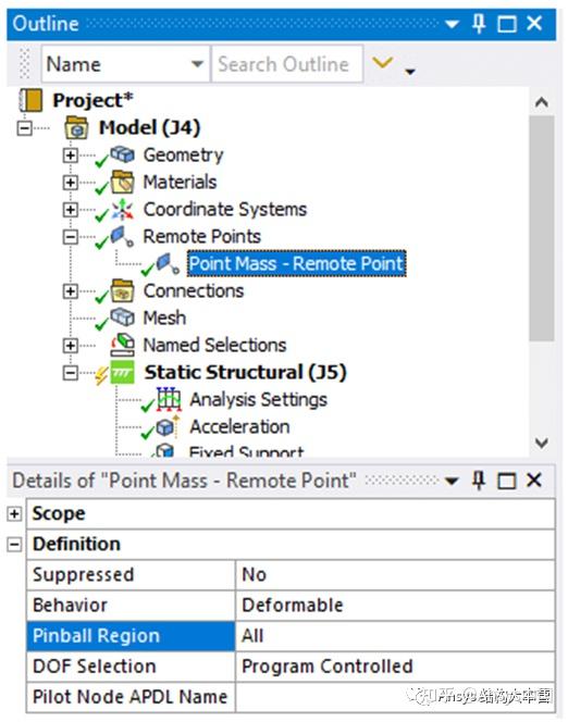 技巧-如何在Ansys Mechanical中用好远程点（Remote Points）？ - 知乎