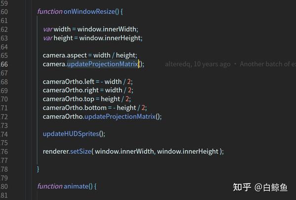 Three.js什么时候使用 camera.updateProjectionMatrix() - 知乎