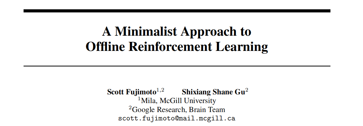 离线强化学习(Offline RL)系列3: (算法篇) TD3+BC 算法详解与实现（经验篇） - 知乎
