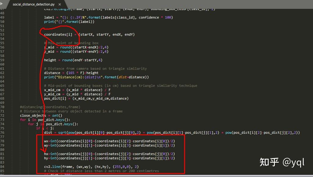 Pythonopencv 实现社交距离检测 知乎 7947