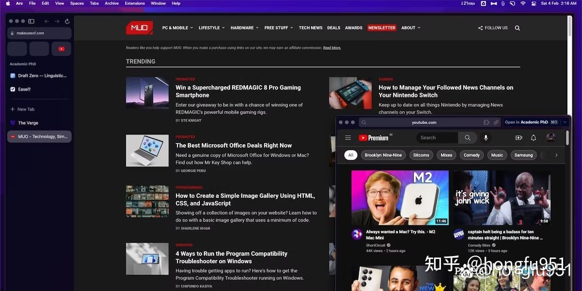 给您推荐Mac 版 Arc 浏览器的 5 个理由 - 知乎