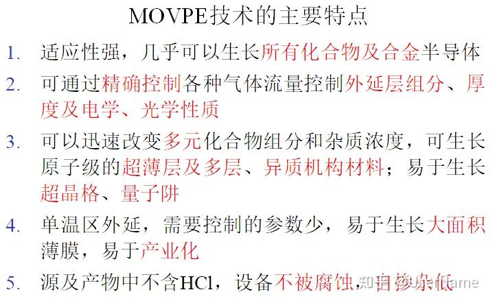 7—1、气相外延生长（VPE） 7—2、金属有机物气相外延生长MOVPE7—3、液相外延生长（LPE） 7—4、分子束外延生长（MBE）7-5、化学束外延 - 知乎