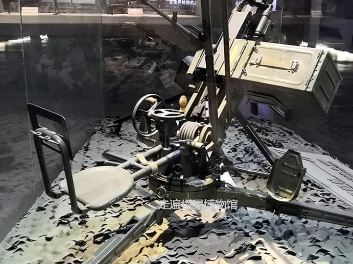 军事博物馆看展：中外高射机枪集锦，见到中国第一代高射机枪 - 知乎