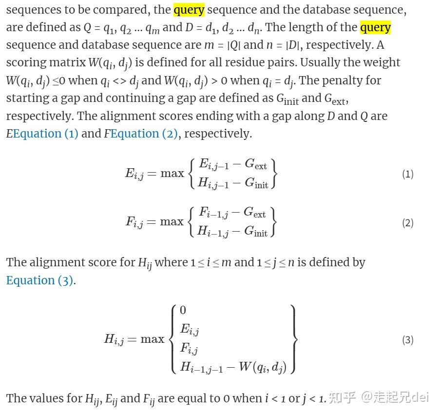 史密斯-沃特曼(Smith–Waterman)算法 - 知乎