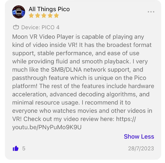 Moon VR 在PICO Global 商店大获成功，海外用户一致好评 - 知乎