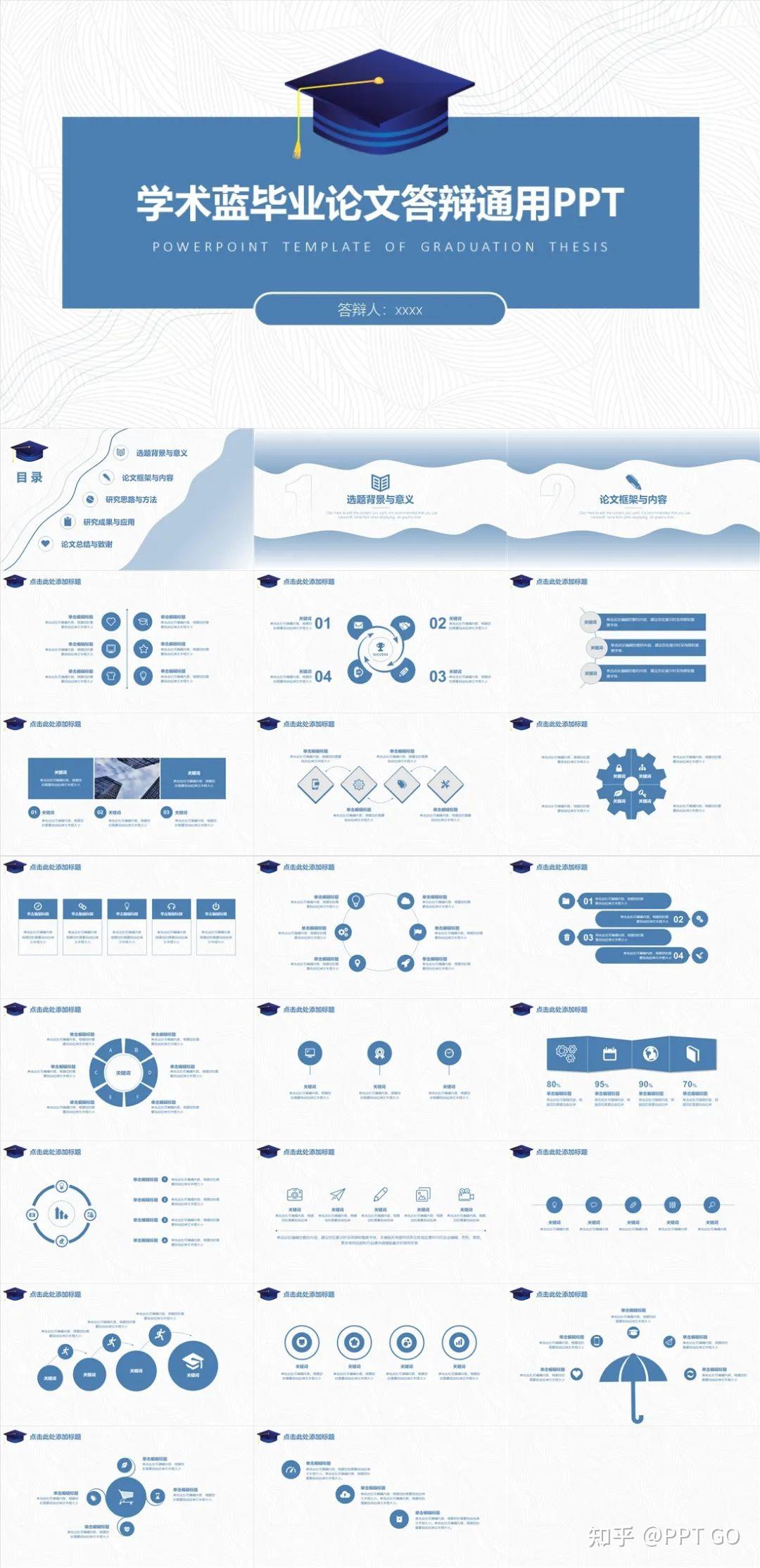 8套精致毕业论文PPT模板，看看北大清华的答辩PPT长什么样！ - 知乎