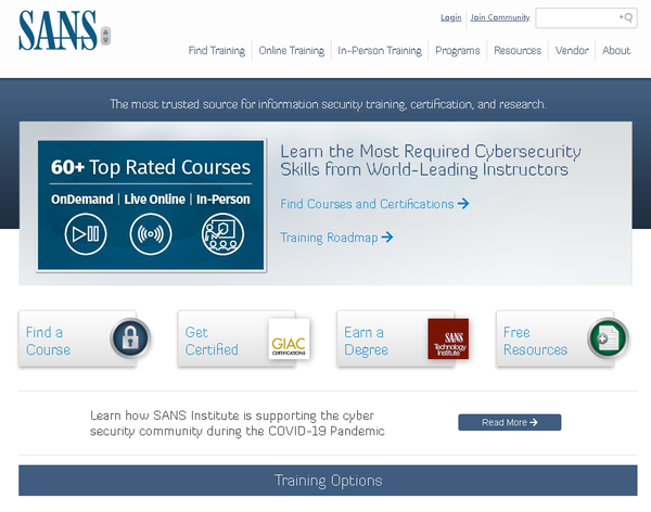 酷站推荐 - sans.org - SANS Cyber Security - 知乎