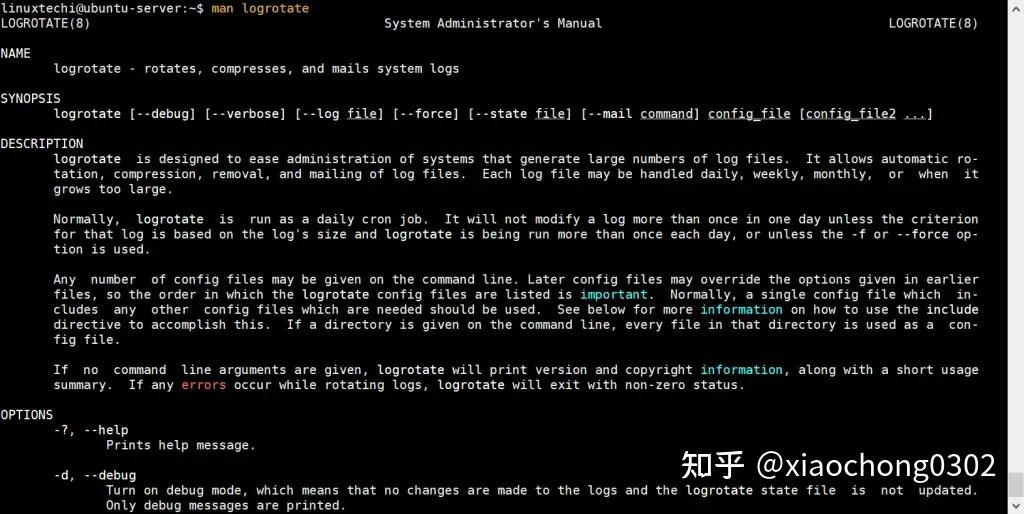 使用 Logrotate 旋转和压缩日志文件 - 知乎