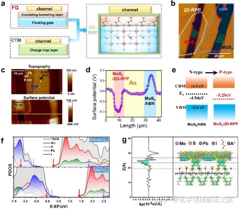 暨南大学谢伟广AM：基于MoS₂/2D钙钛矿型范德华异质结的快速、多比特、可见-红外宽光谱非易失性光电存储器 - 知乎