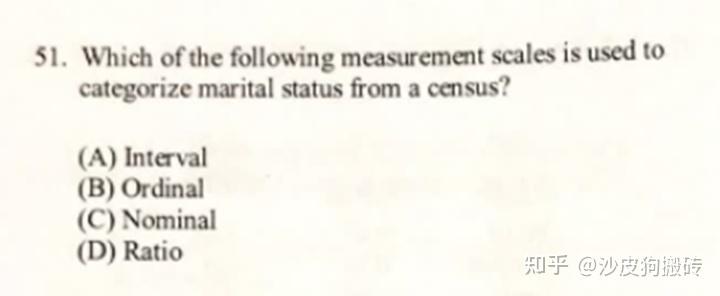 （更新真题）Measurement scale（测量尺度）的4种类型 - 知乎
