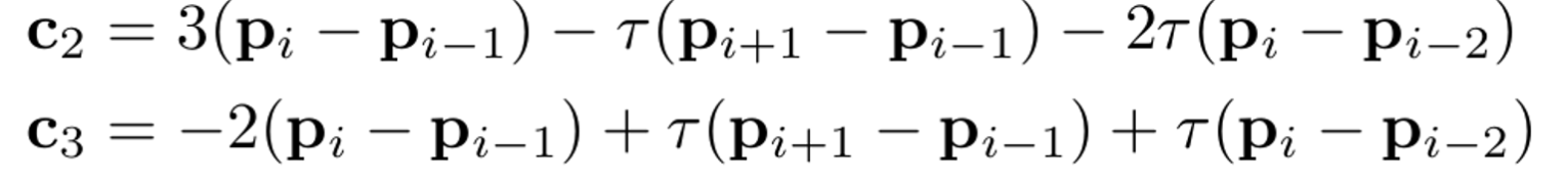 Cubic Catmull–Rom interpolation - 知乎