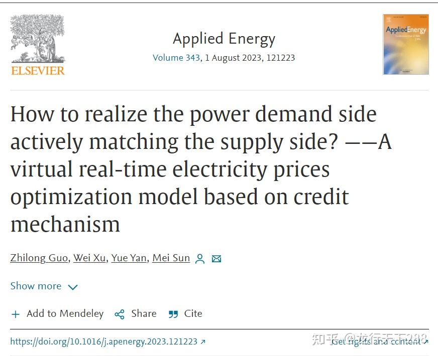 SCI一区Top期刊《Applied Energy》投稿经验 - 知乎