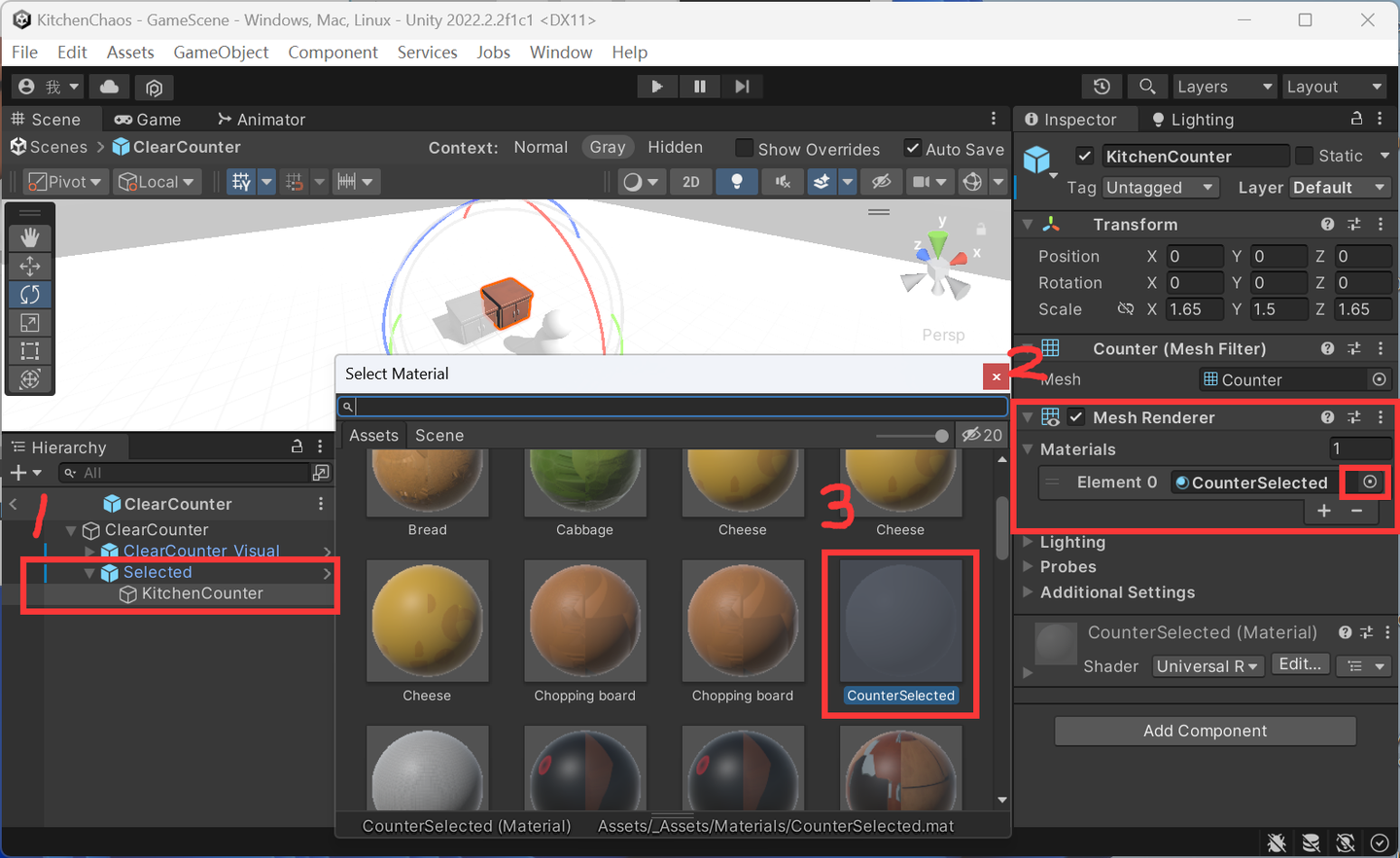 Unity制作类胡闹厨房游戏 KitchenChaos 笔记整理（上） - 知乎