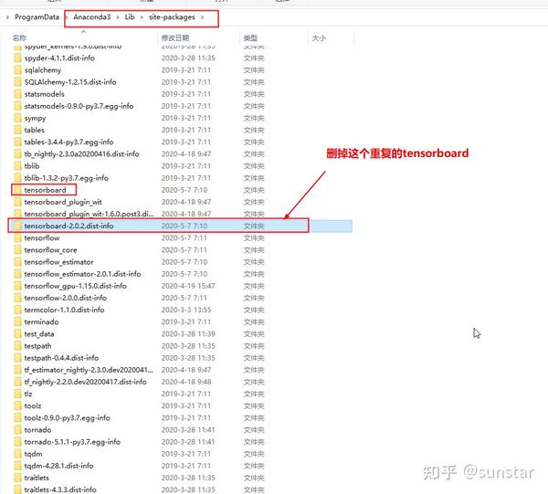 Tensorboard报错： Duplicate Plugins For Name Projector 的解决办法 知乎