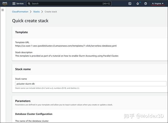 【Moldex3D 2024】云端计算之Linux- 在 AWS 上的丛集部署-在 AWS 上建立 Linux 丛集的工作流程-2. 透过AWS控制面板为SLURM Accounting建立 ...
